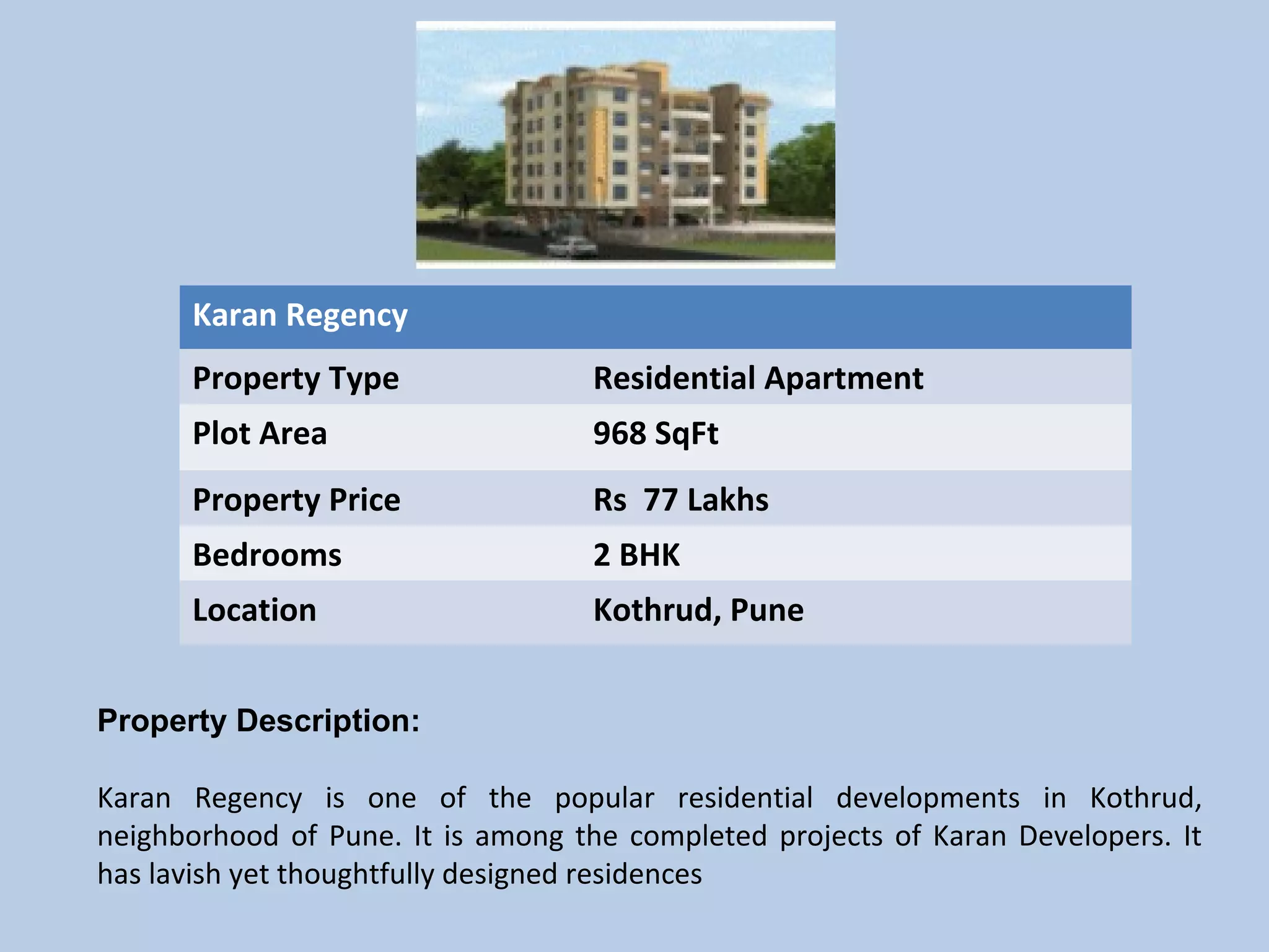 Apartments in kothrud pune | PPT