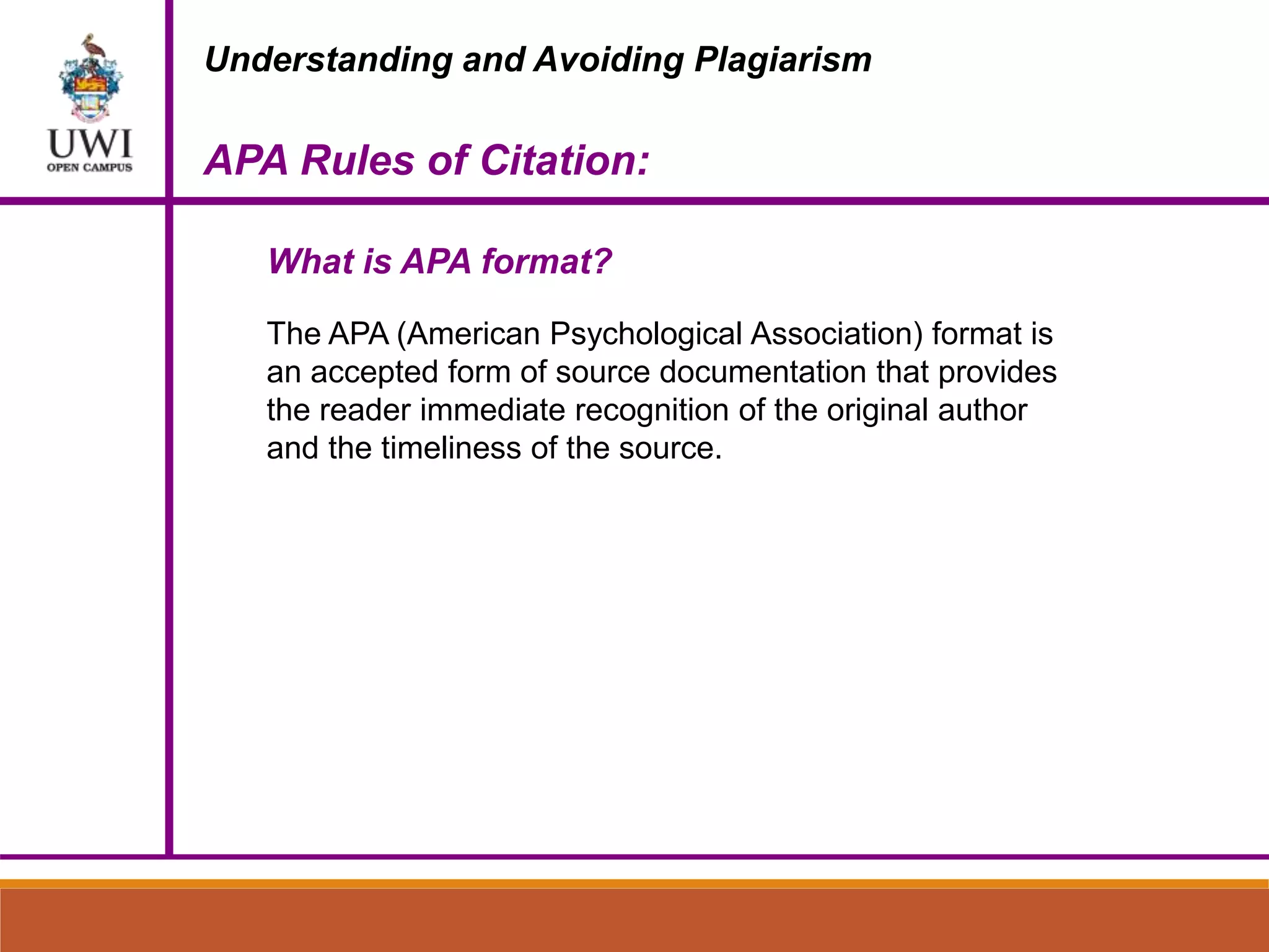 In-text Citations - APA 6th ed | PPTX