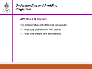 In-text Citations - APA 6th ed | PPTX