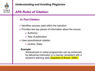 In-text Citations - APA 6th ed | PPTX