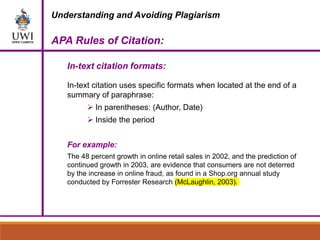 In-text Citations - APA 6th ed | PPTX