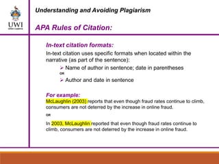 In-text Citations - APA 6th ed | PPTX