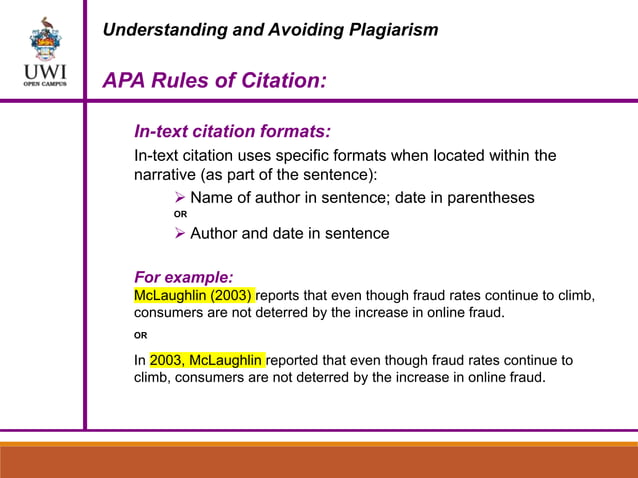 In-text Citations - APA 6th ed | PPTX | Resume Writing and Advice | Job ...