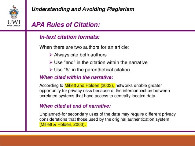 In-text Citations - APA 6th ed