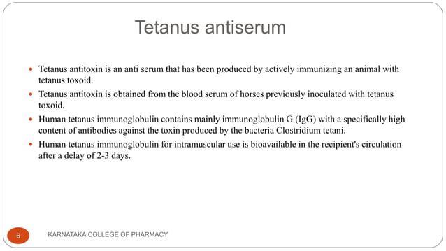 APA S2 GOKULRAJ Tetanus antiserum.pptx | Infectious Diseases | Diseases ...
