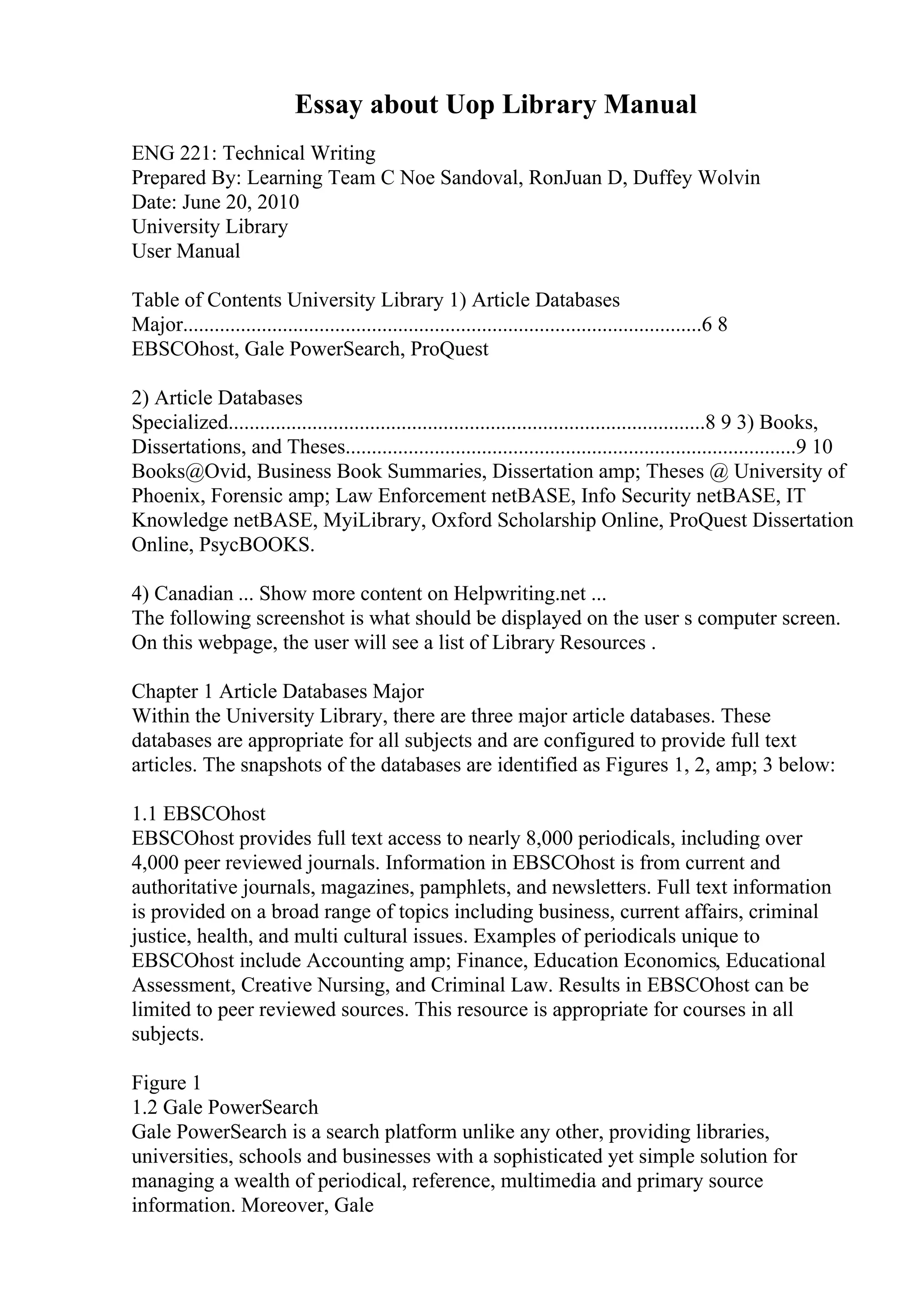 Apa Sample Essays | PDF