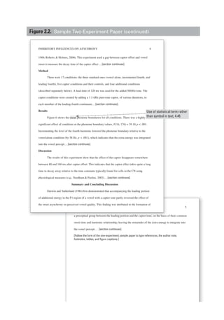 Apa sample paper experiment paper assignment help | PDF