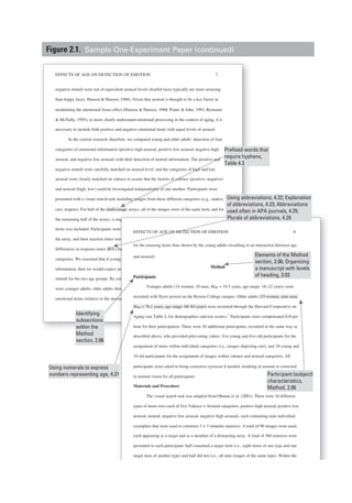 Apa sample paper experiment paper assignment help | PDF