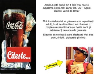 Importanta apei si efectele coca cola | PPT
