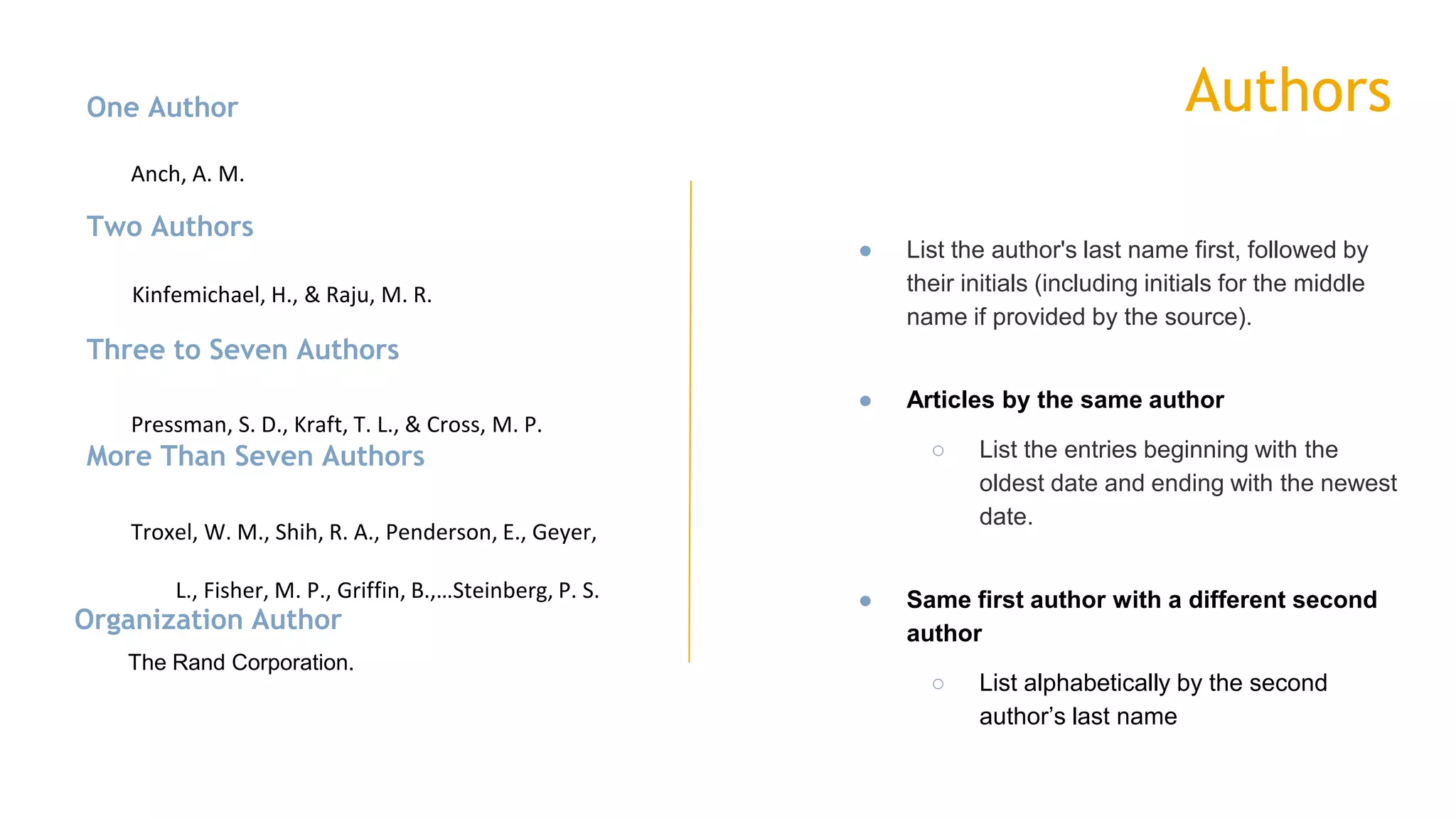 APA Citation Formatting | PPT