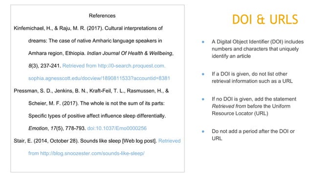 APA Citation Formatting | PPT