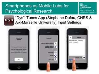 APA Smarthphones As Mobile Labs for Psychological Research | PPT