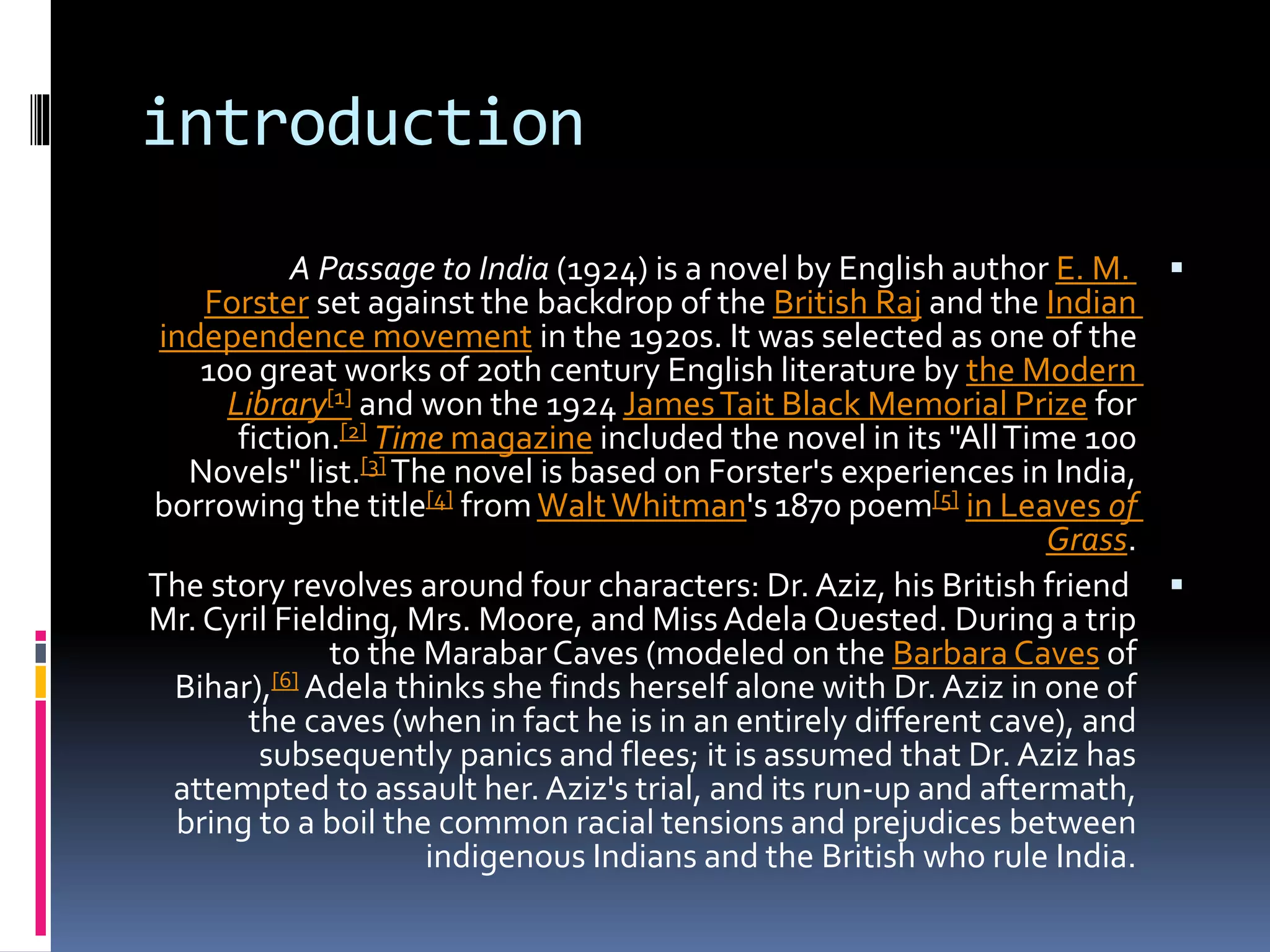 A passage to india | PPTX