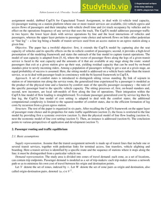 A Passenger Traffic Assignment Model With Capacity Constraints For Transit Networks | PDF