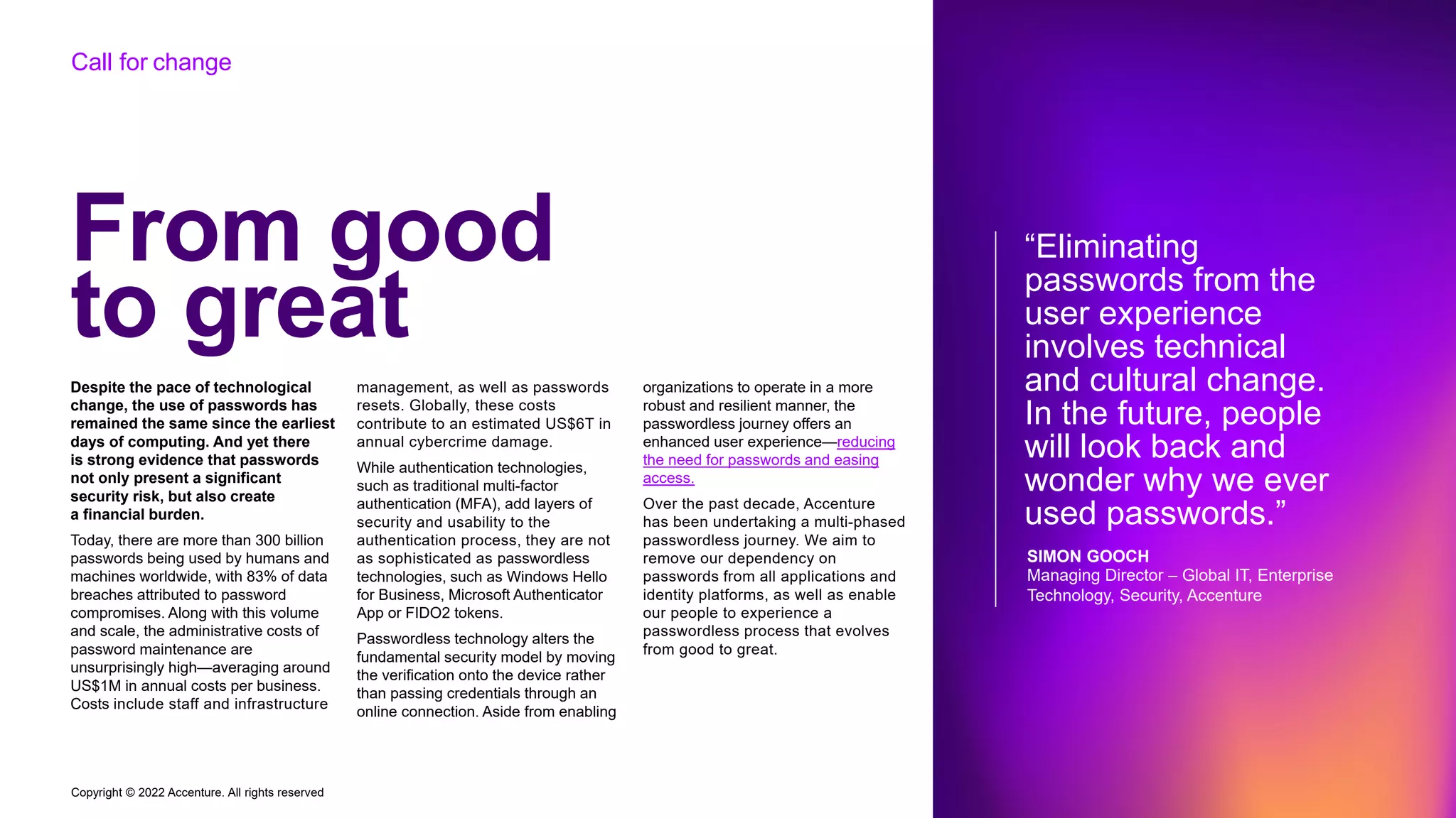 A passwordless enterprise journey | PDF