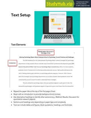 APA Student Paper Setup Guide | PDF