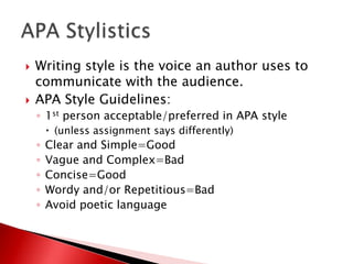 APA Style-Citation and Reference Guide | PPTX