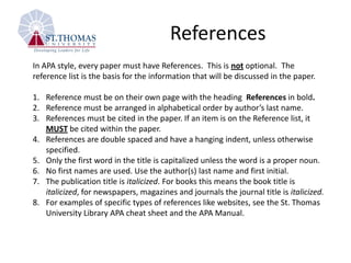 Apa style tutorial | PPTX