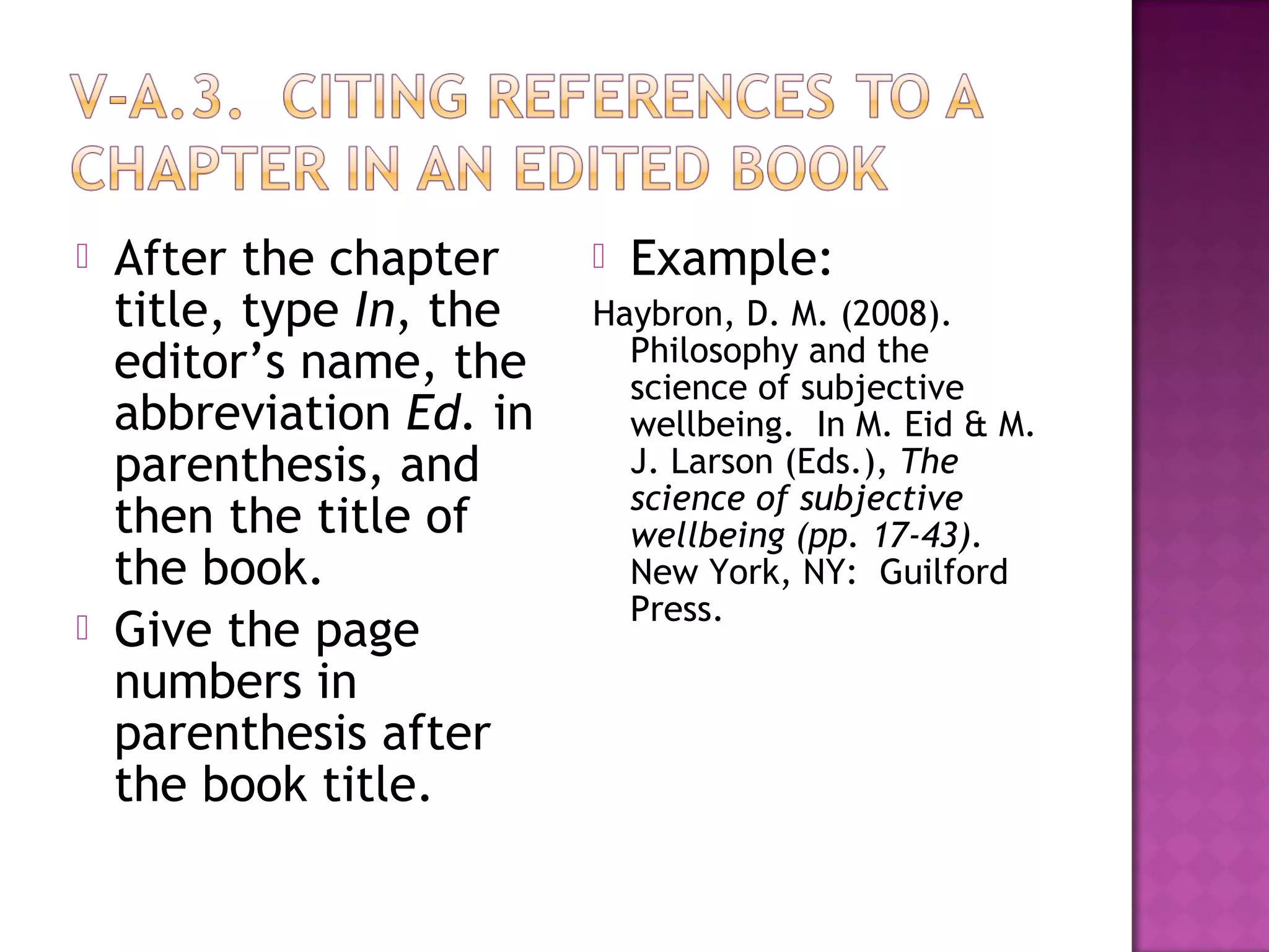The Basics of APA Style, 6th Edition | PPT