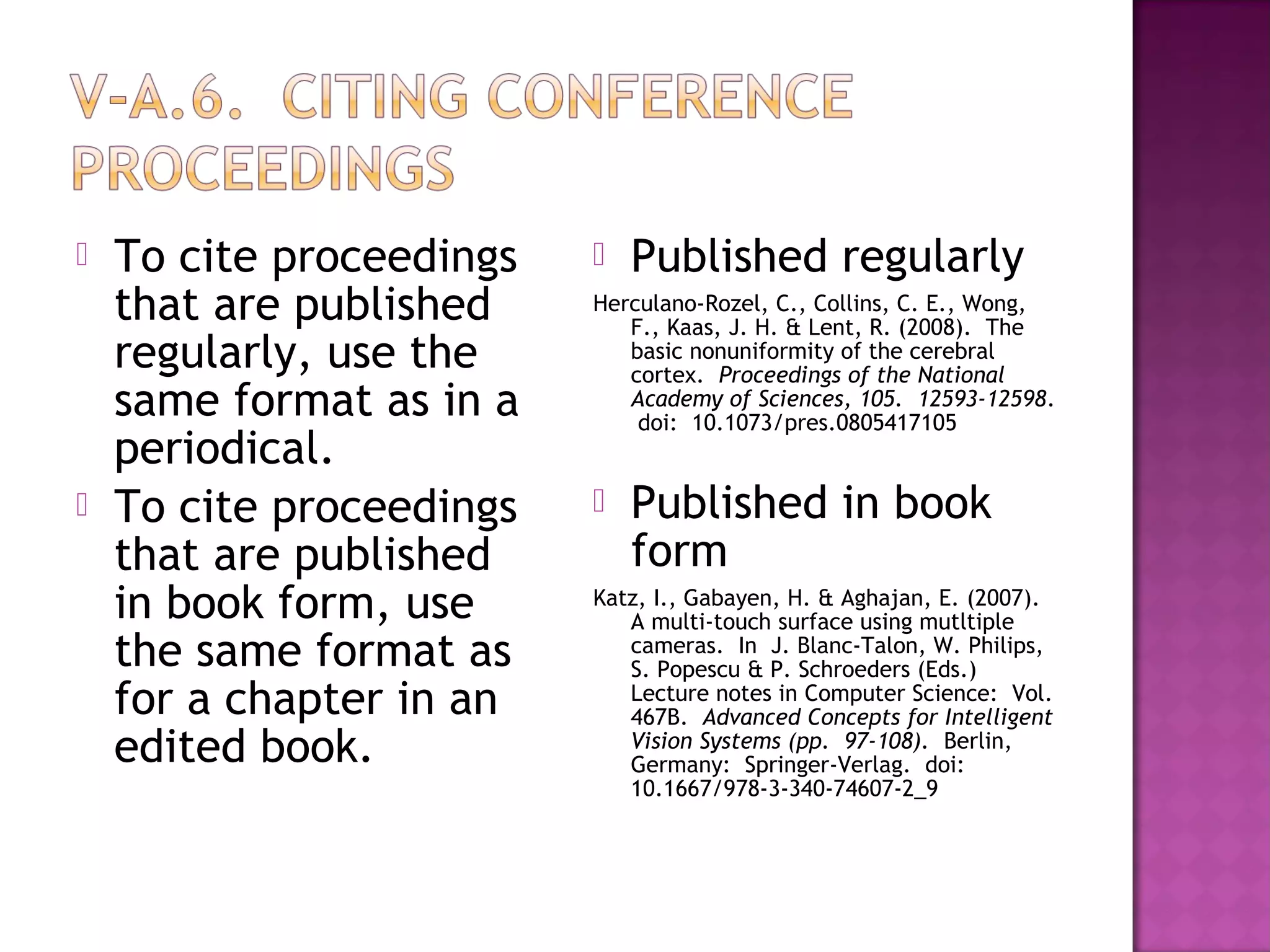 The Basics of APA Style, 6th Edition | PPT