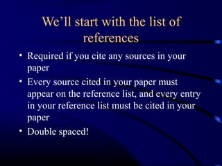 Apa style secondary data analysis | PPT