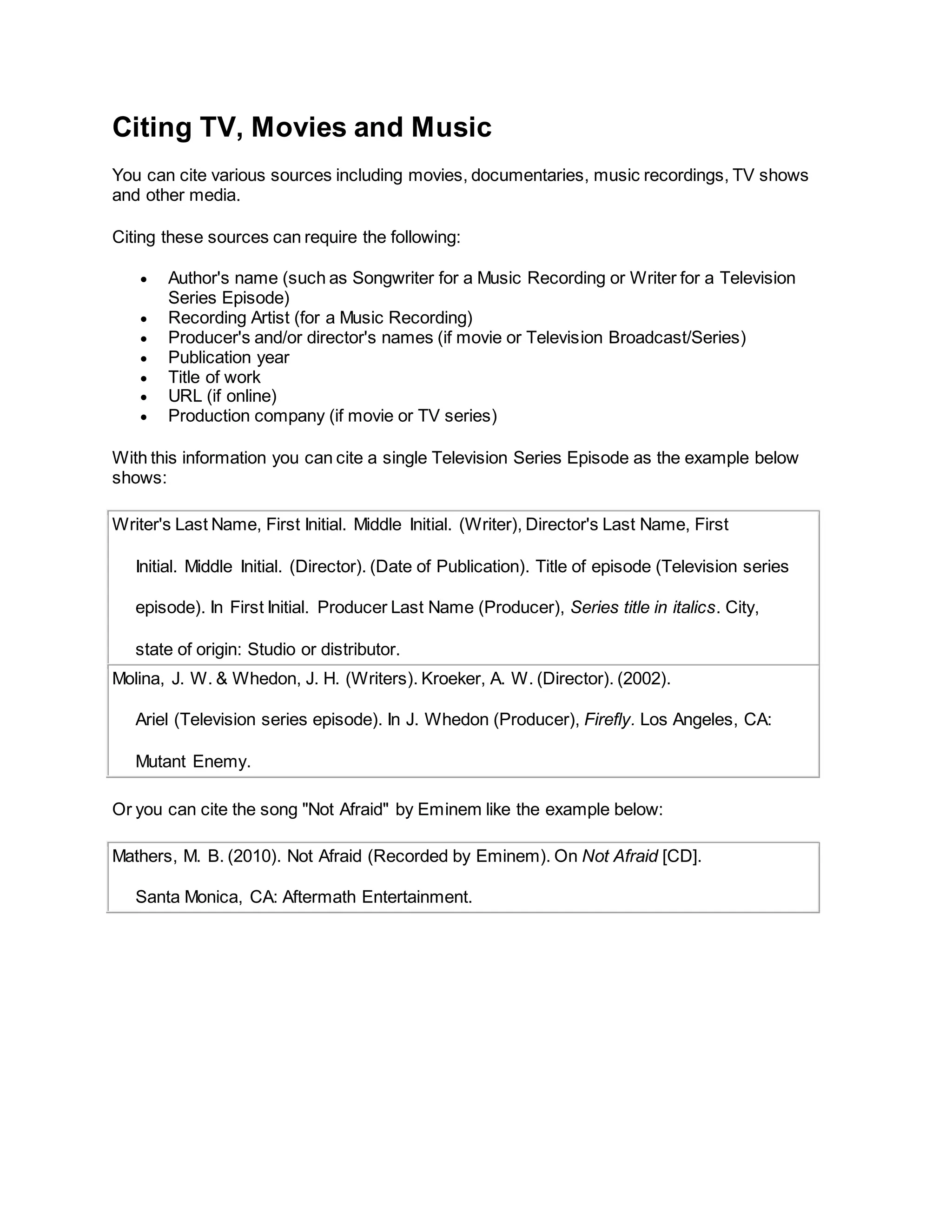 APA Style Citation Format: Easy Guide & Samples | DOCX