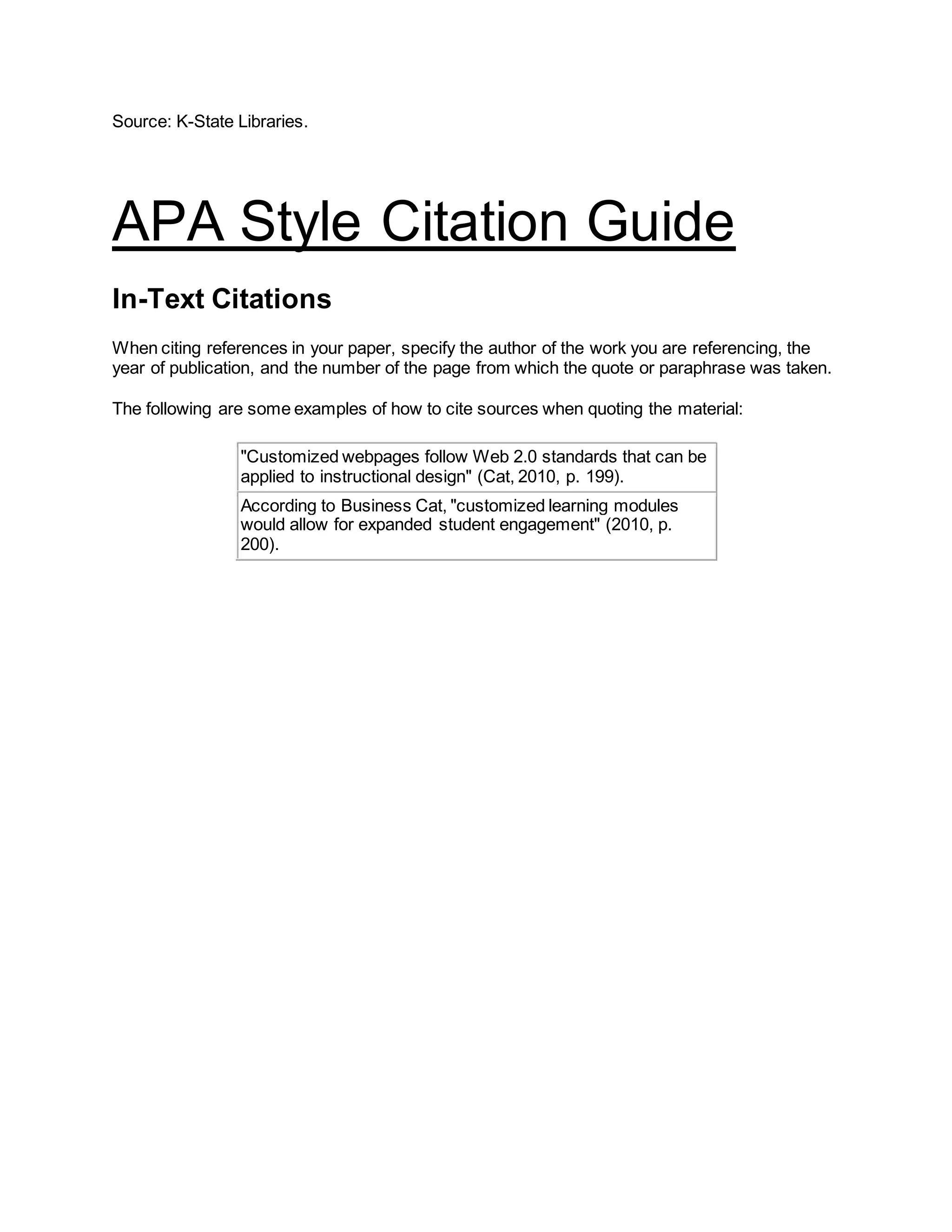 APA Style Citation Format: Easy Guide & Samples | DOCX