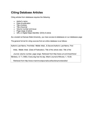 APA Style Citation Format: Easy Guide & Samples | DOCX