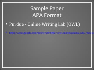 Apa style | PPT