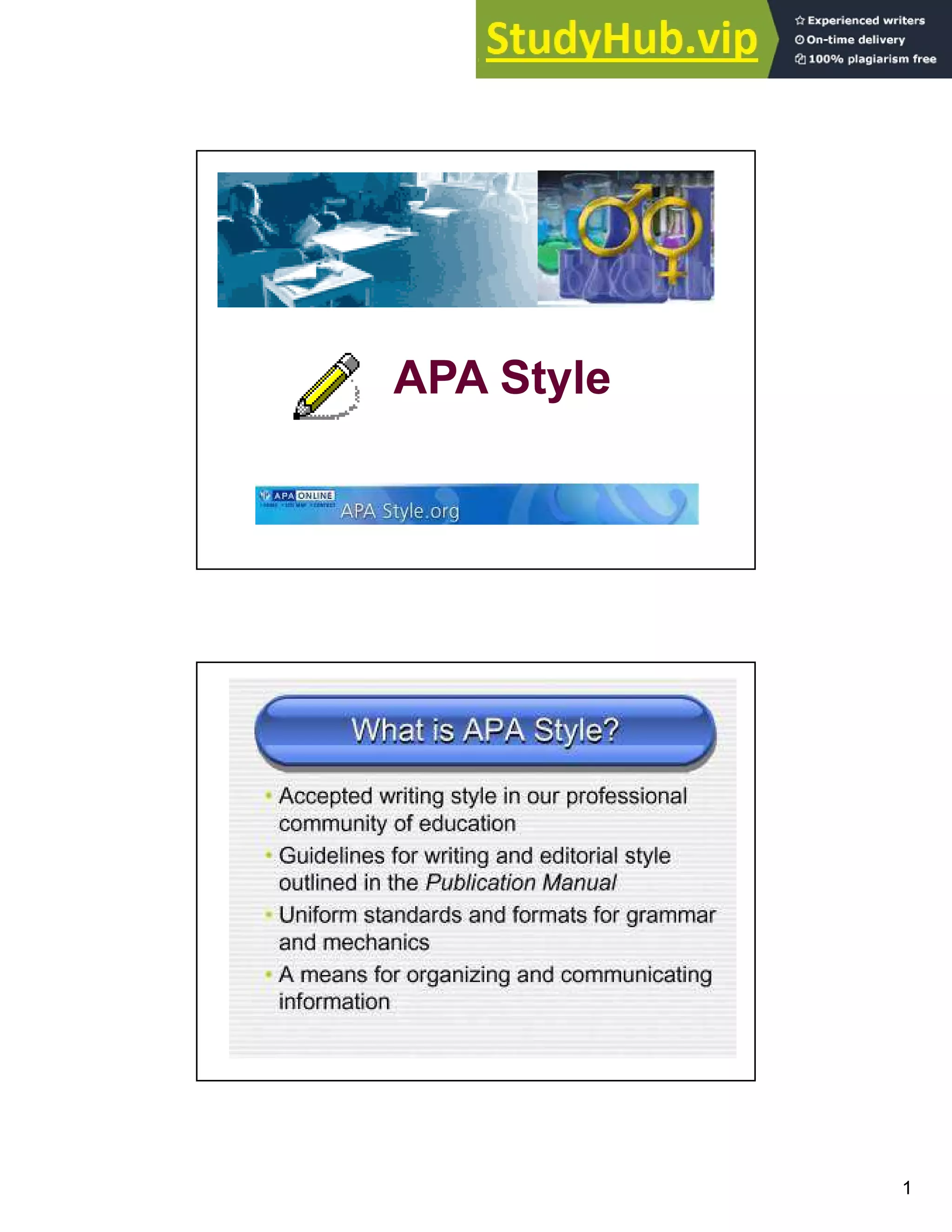 APA Style | PDF