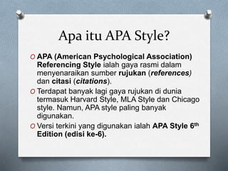 Apastyle panduanasas-131019071943-phpapp01 | PPTX