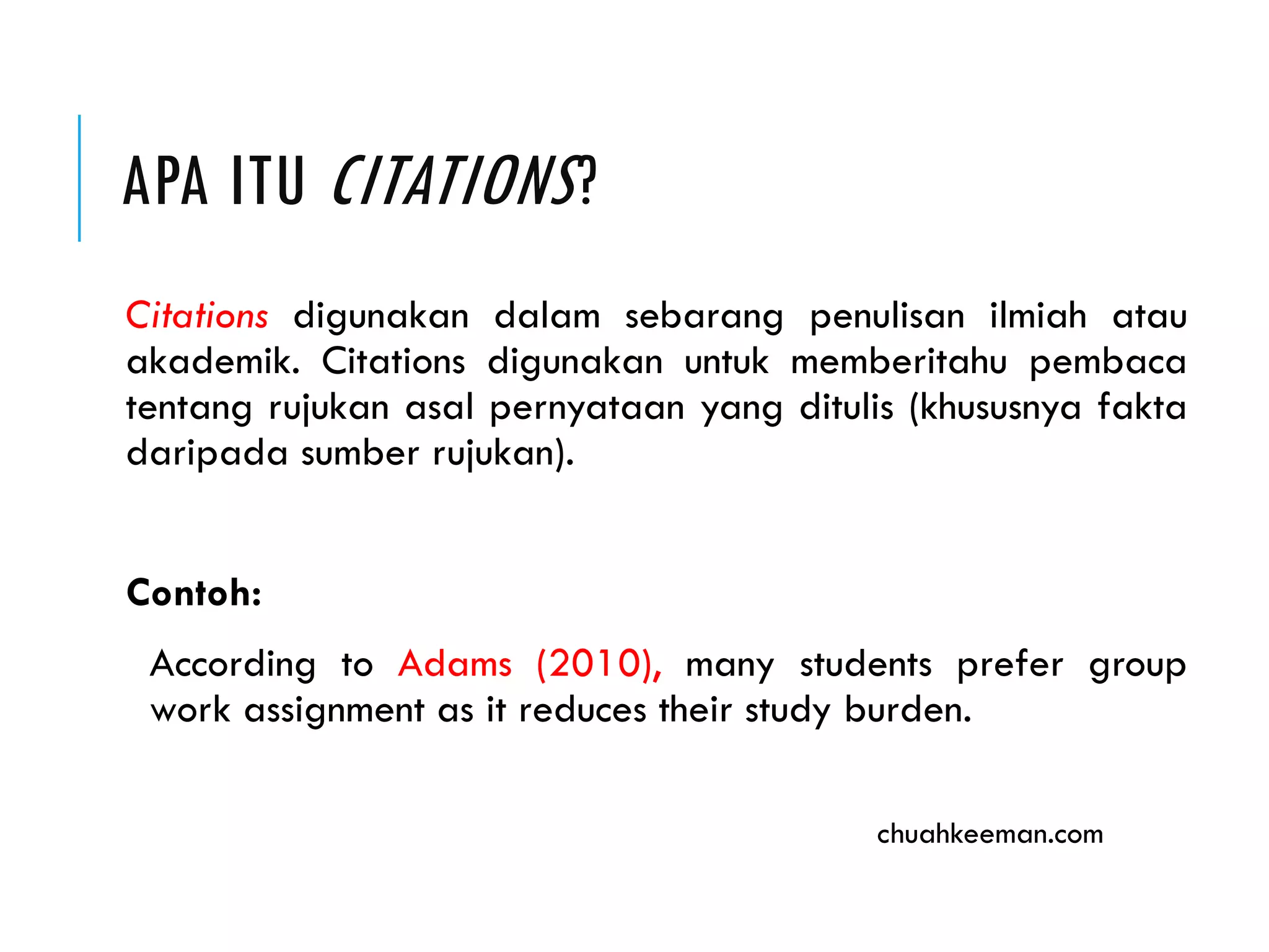 Format APA: Panduan Asas dan Mudah | PDF
