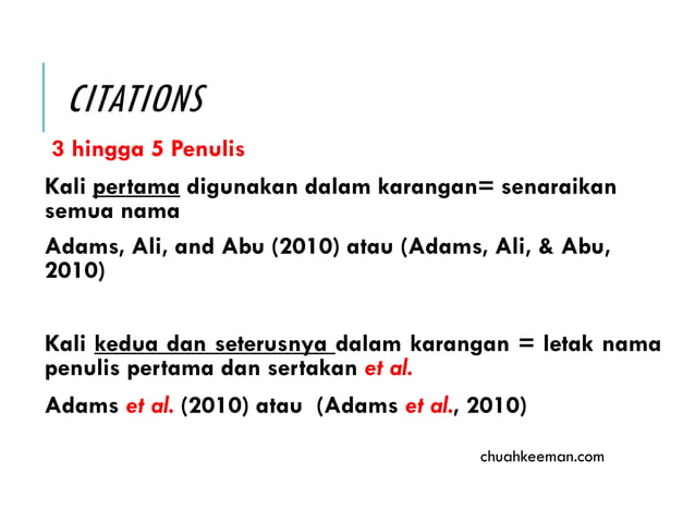 Format APA: Panduan Asas dan Mudah | PDF
