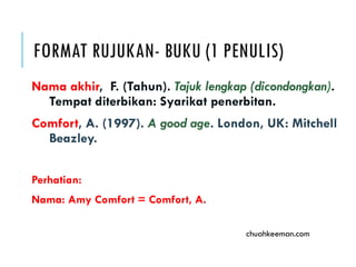 Format APA: Panduan Asas dan Mudah | PDF