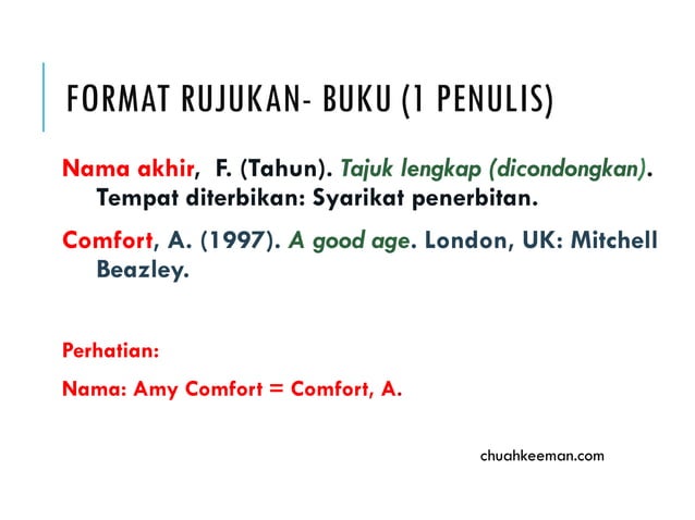 Format APA: Panduan Asas dan Mudah | PDF