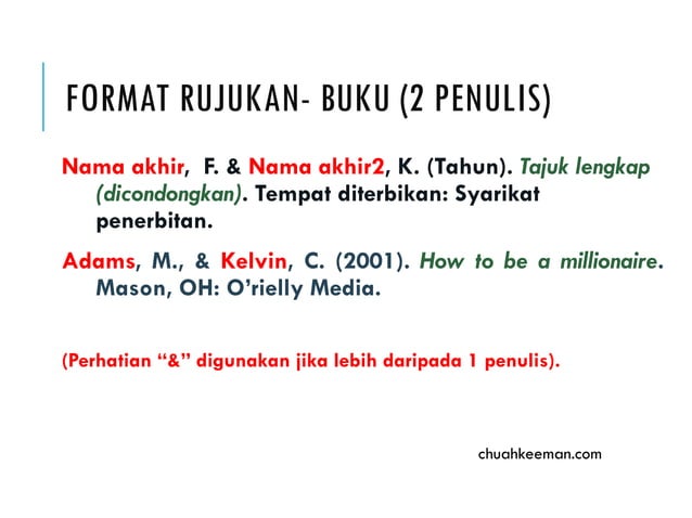 Format APA: Panduan Asas dan Mudah | PDF