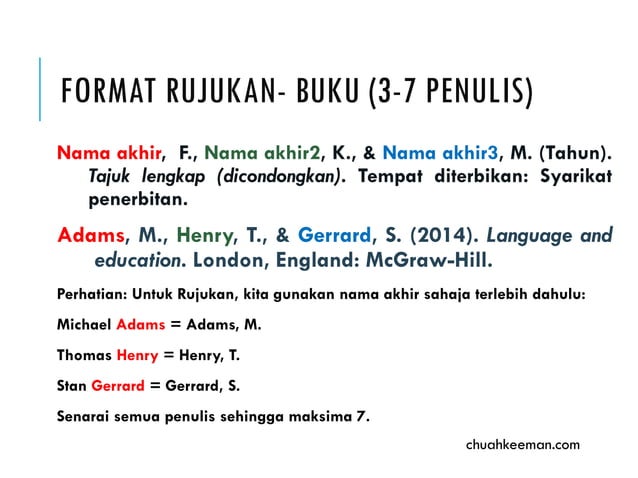 Format APA: Panduan Asas dan Mudah | PDF