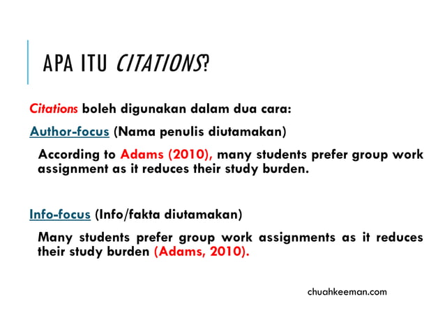 Format APA: Panduan Asas dan Mudah | PDF