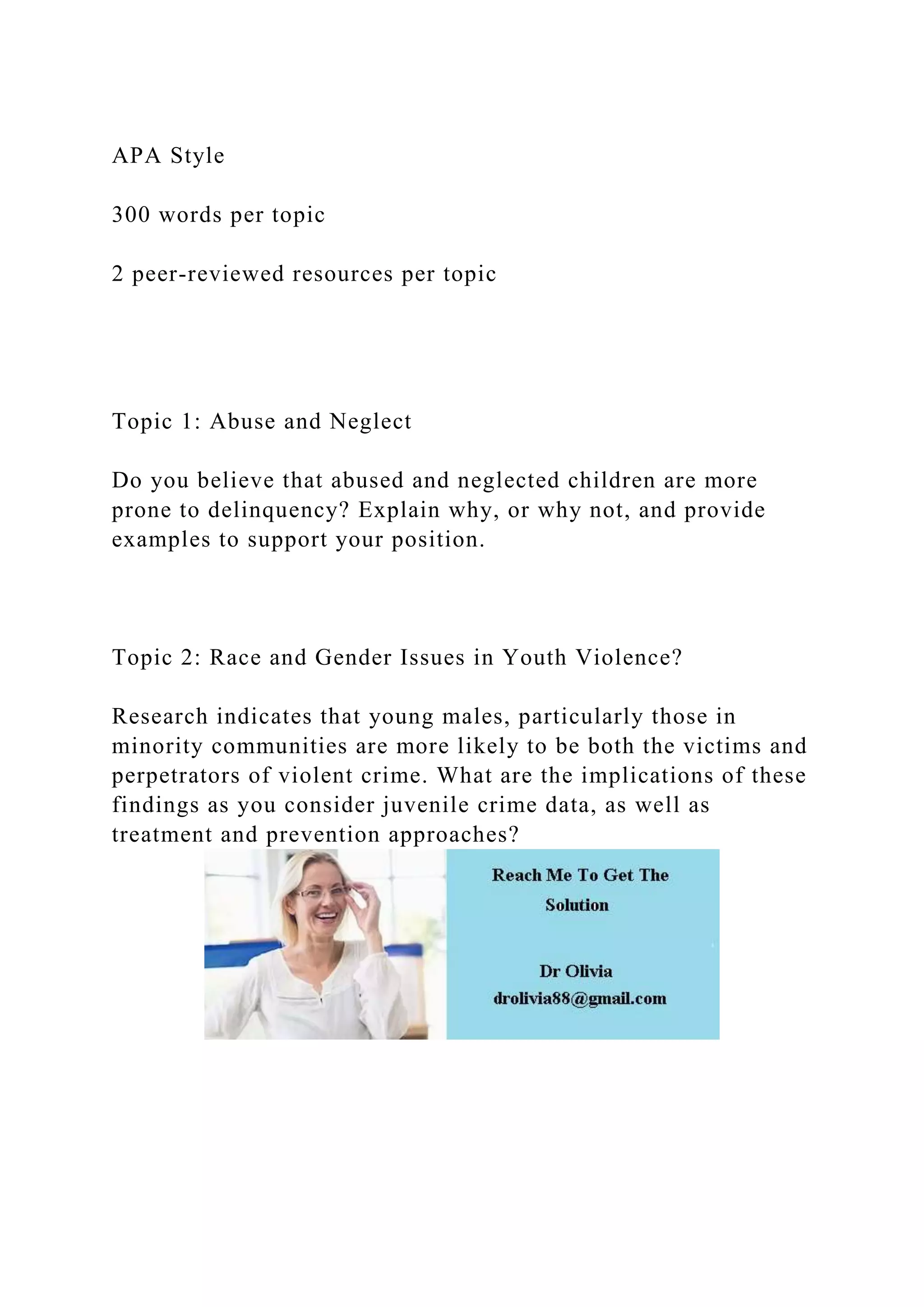 APA Style300 words per topic2 peer-reviewed resources per to.docx