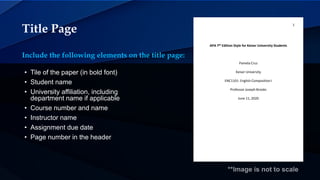 Apa style 7th edition | PPTX
