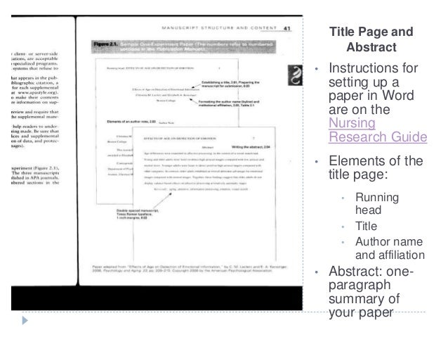 Apa style and citations