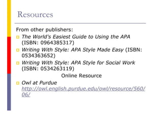 APA Style And Format | PPT