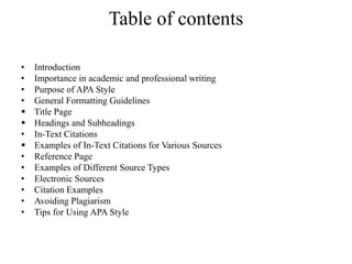American Psychological Association (APA) style | PPTX