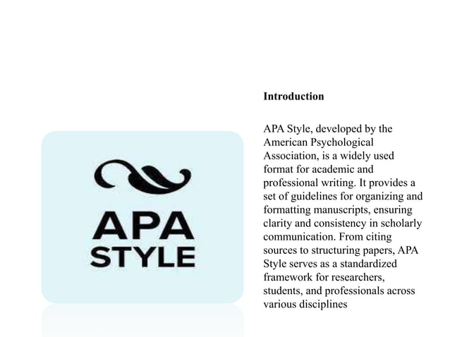 American Psychological Association (APA) style | PPTX