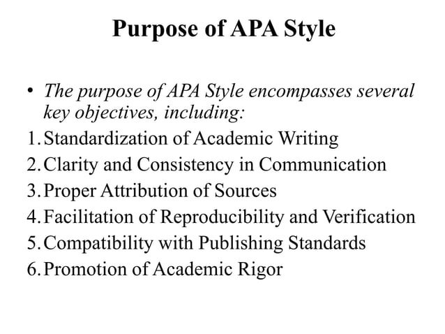 American Psychological Association (APA) style | PPTX