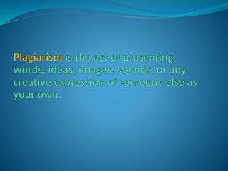 Plagiarism | PPT