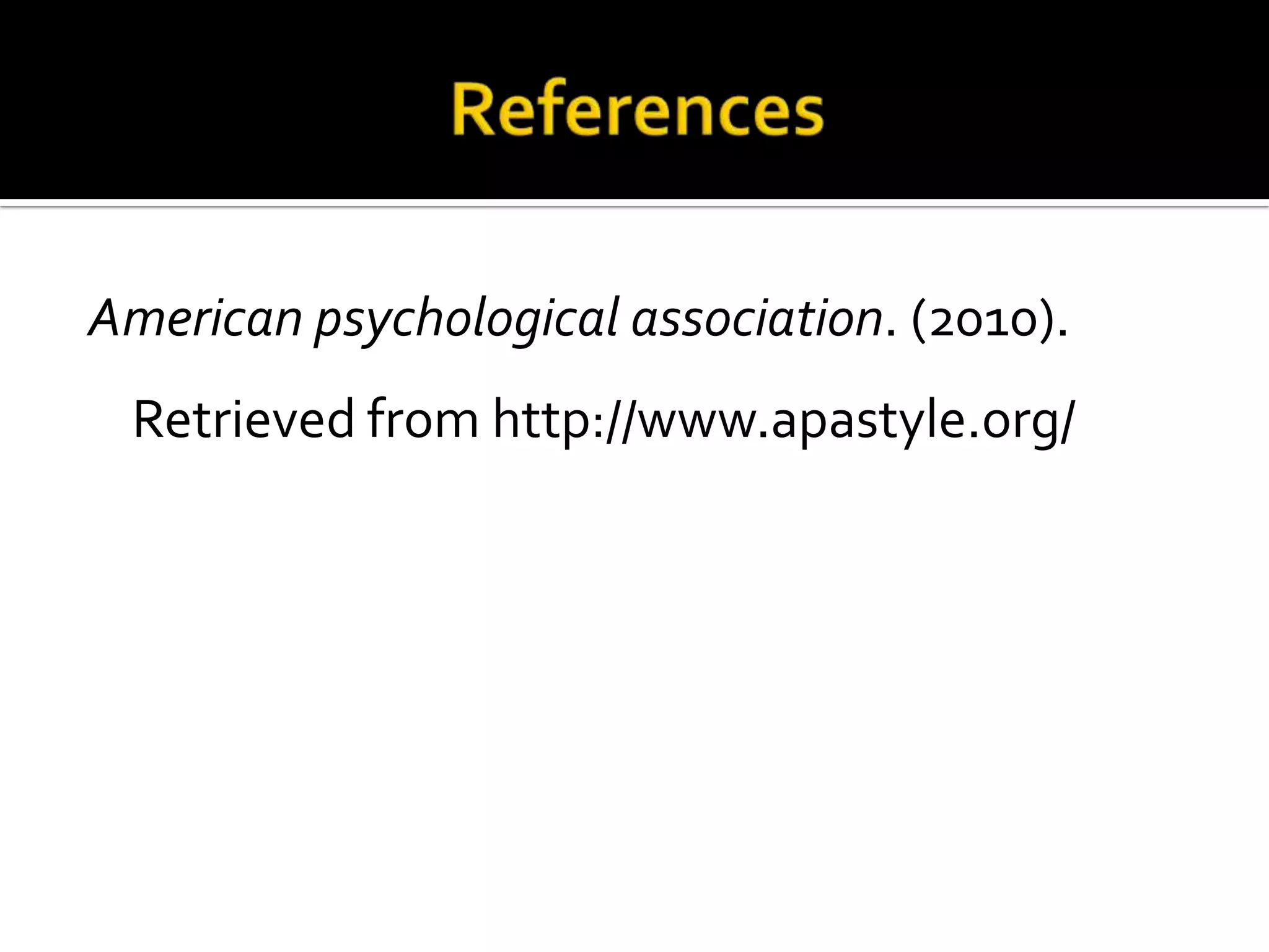 APA Style Basics | PPTX