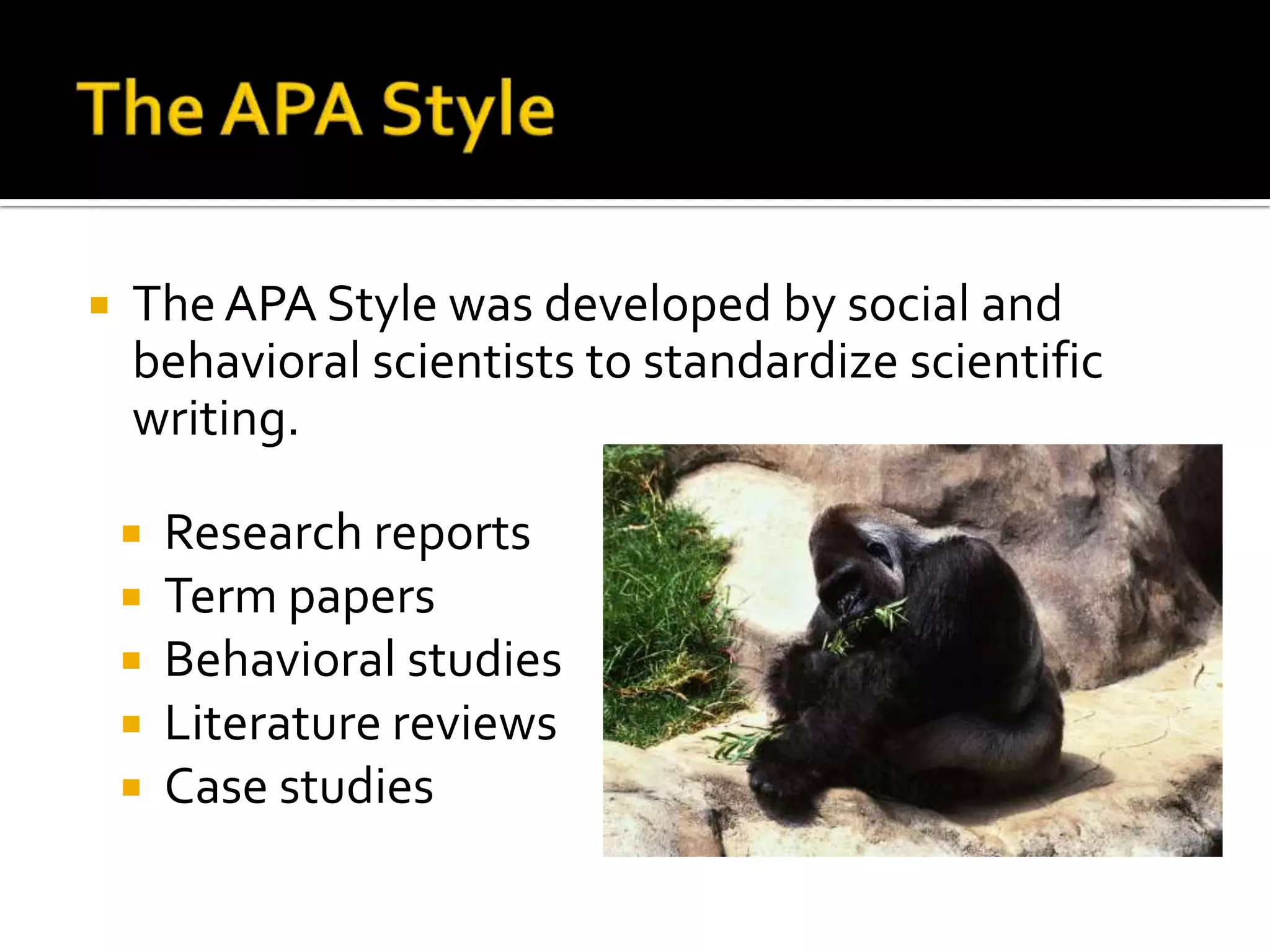 APA Style Basics | PPTX