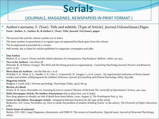 Apa Style Bibliographic Description | PPT