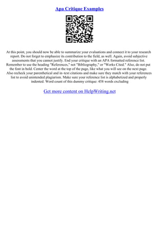 Apa Style Essay | PDF